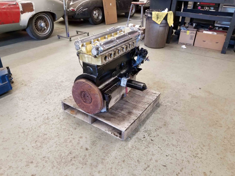 JAGUAR 3.8 XKE ENGINE 1964 RA E TYPE MOTOR BLOCK HEAD COMPLETE OLD ...