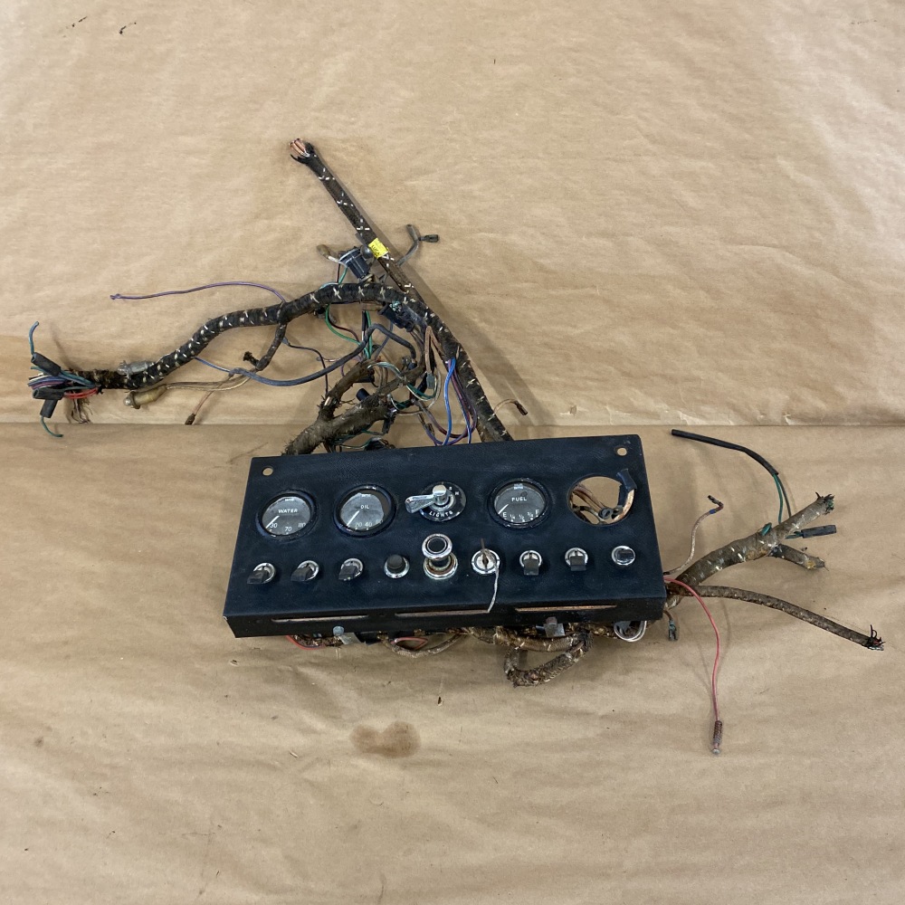 Original Jaguar XKE E-Type S1 4.2 Dash Center Instrument Cluster ...
