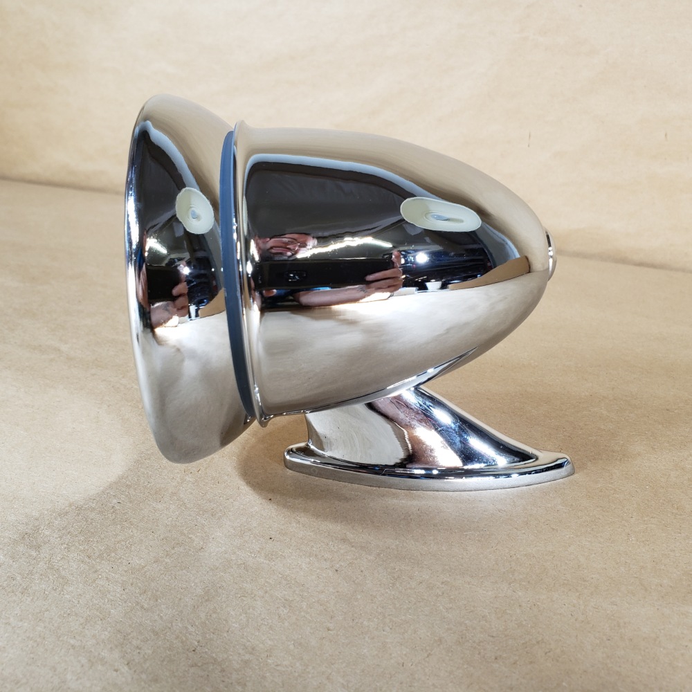 Alpine Sunbeam Tiger Side View Mirror Bullet Mirror Chrome NEW - For ...