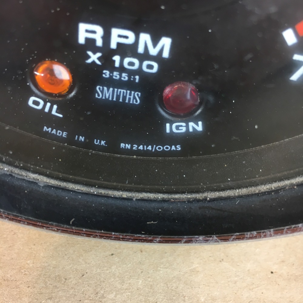 Triumph TR6 1972-1976 Original Tachometer RPM Gauge Smiths RN 2414/00AS ...