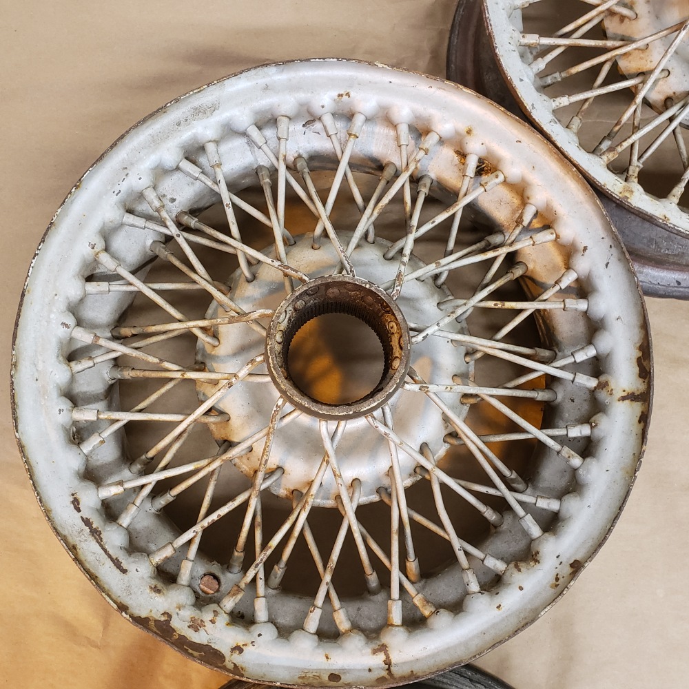 Sunbeam Alpine Original Wire Wheel 13 x 4 inch 60 Spoke Set of 5 OEM ...