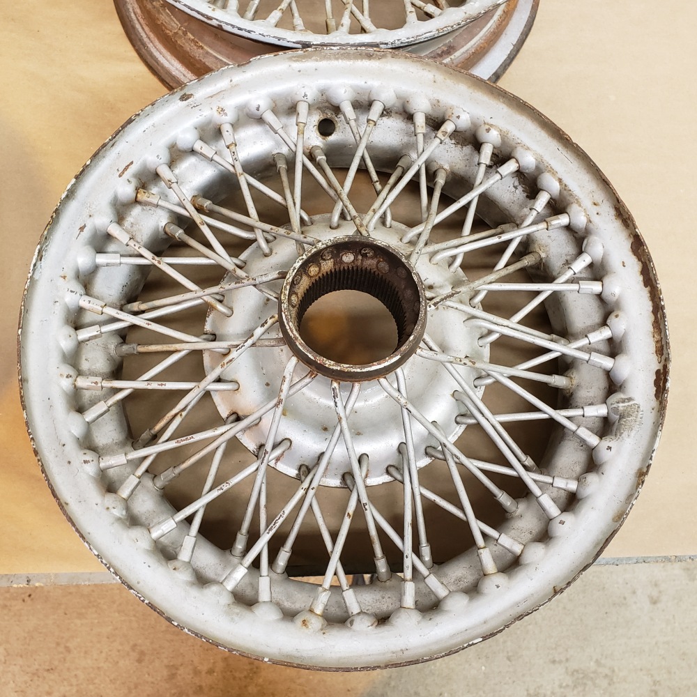 Sunbeam Alpine Original Wire Wheel 13 x 4 inch 60 Spoke Set of 5 OEM ...