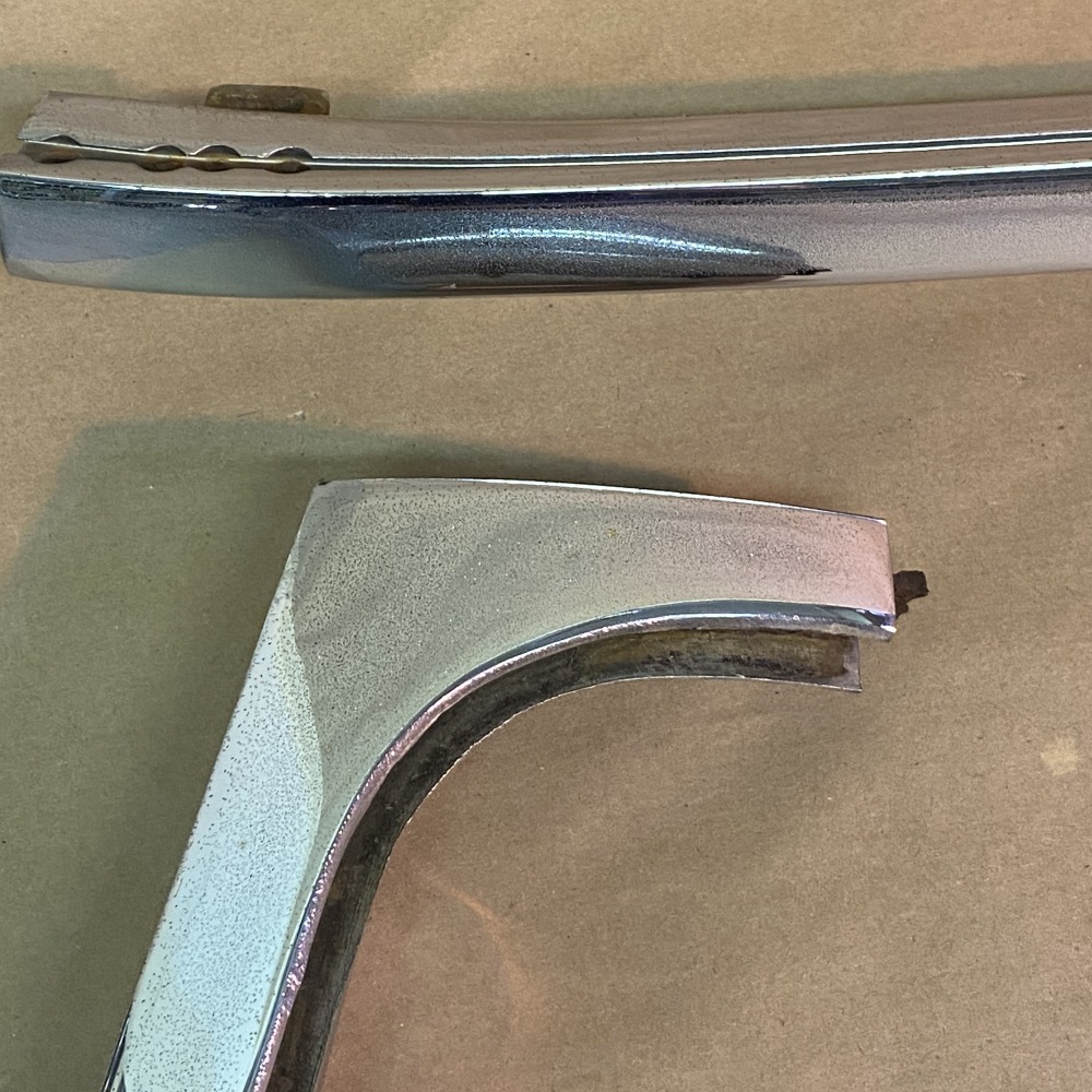 Original Daimler Dart SP250 Chrome Windscreen Frame Four Piece Set OEM ...