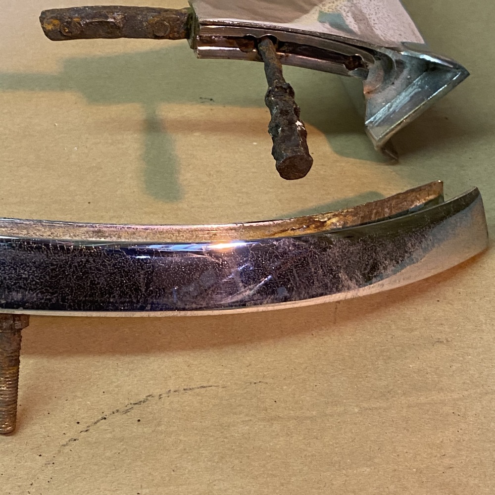 Original Daimler Dart SP250 Chrome Windscreen Frame Four Piece Set OEM ...