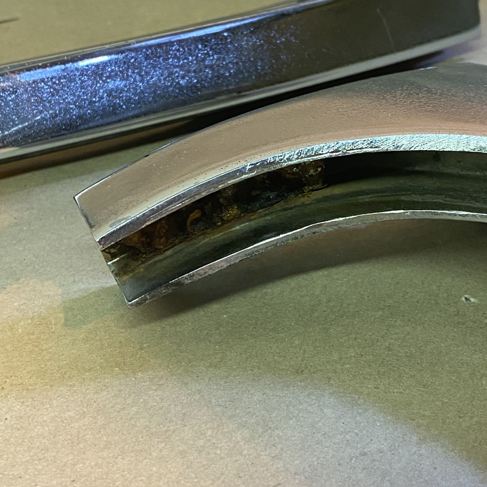 Original Daimler Dart SP250 Chrome Windscreen Frame Four Piece Set OEM ...