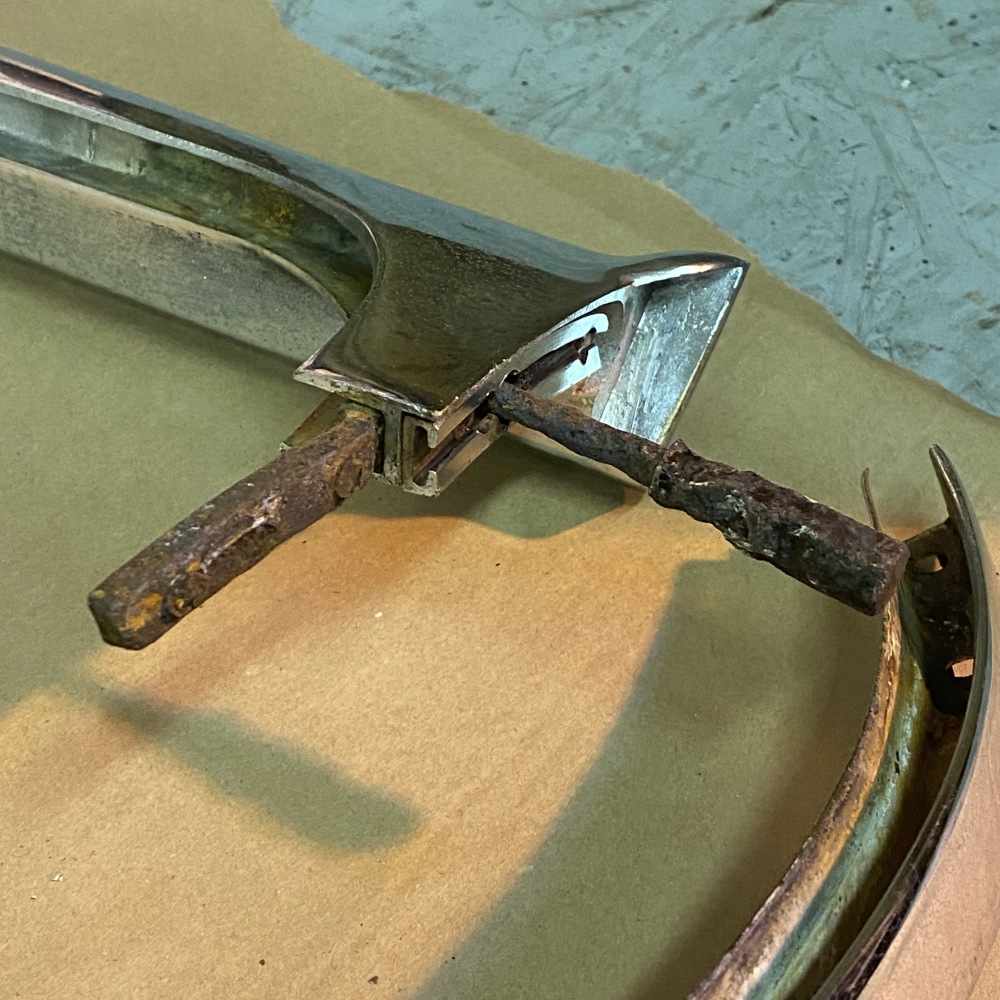 Original Daimler Dart SP250 Chrome Windscreen Frame Four Piece Set OEM ...