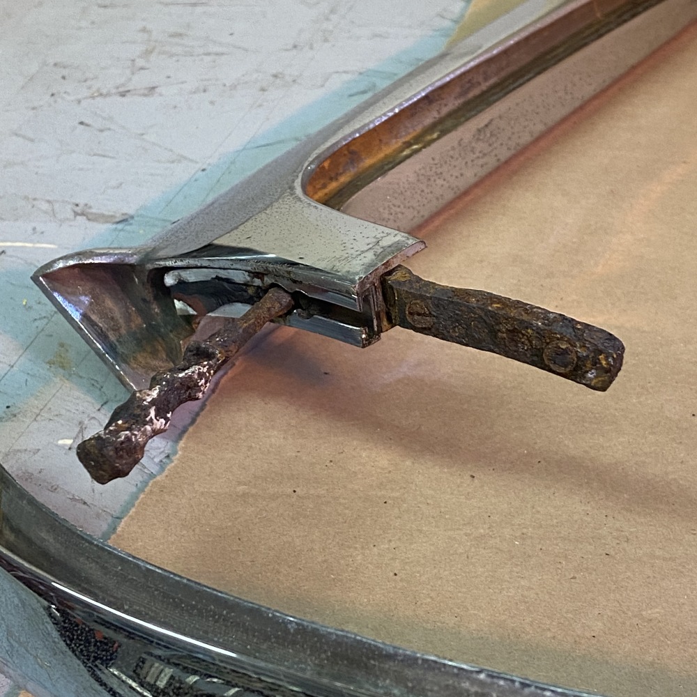 Original Daimler Dart SP250 Chrome Windscreen Frame Four Piece Set OEM ...