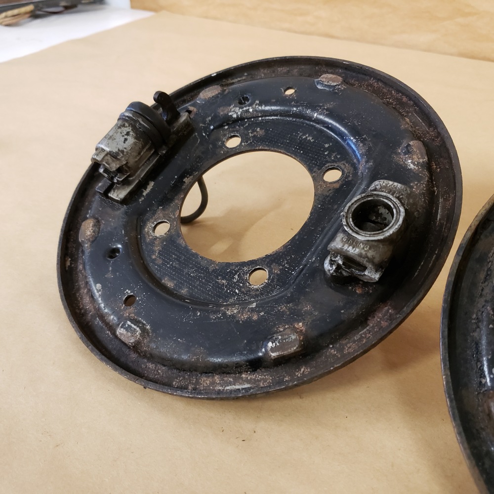 Triumph GT6 Original Rear Brake Drum Backing Plate Set LH and RH OEM ...
