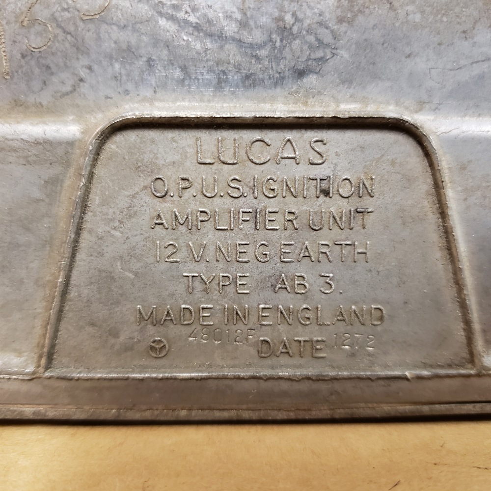 Jaguar XKE E-type S3 Original Lucas AB3 Ignition Amplifier 48012B Dated ...
