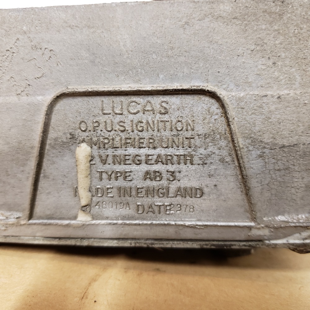 Jaguar XKE E-type S3 Original Lucas AB3 Ignition Amplifier 48019A Dated ...
