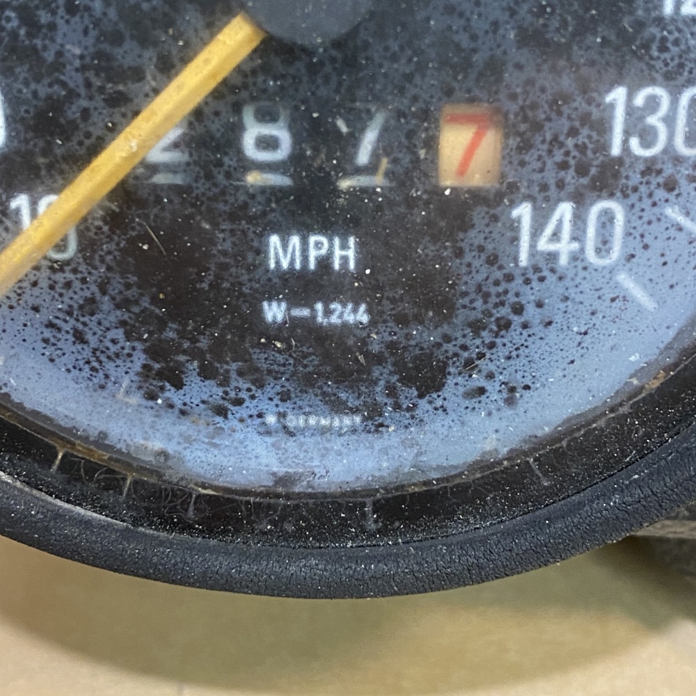 Original BMW Airhead White Face Instrument Cluster Speedometer ...