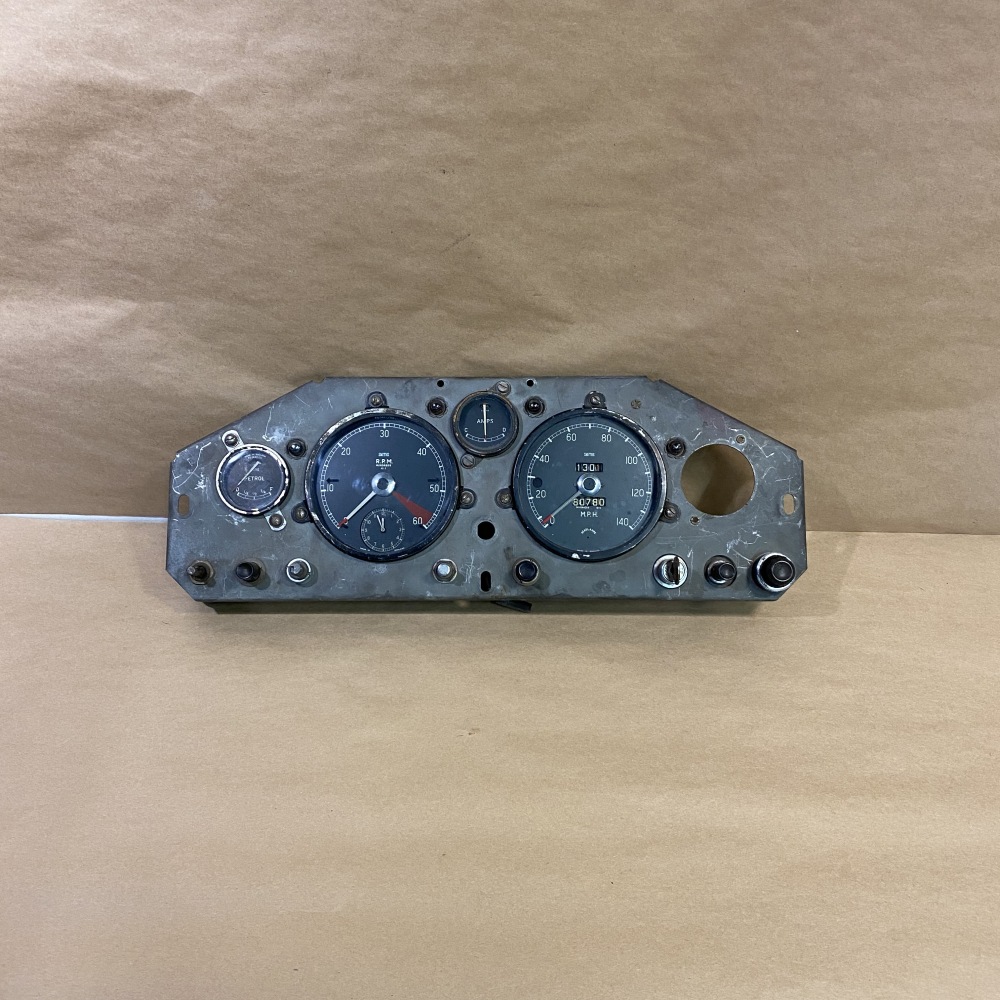 Original Jaguar XK150 Instrument Cluster w Speedo Tach Fuel Gauge ...