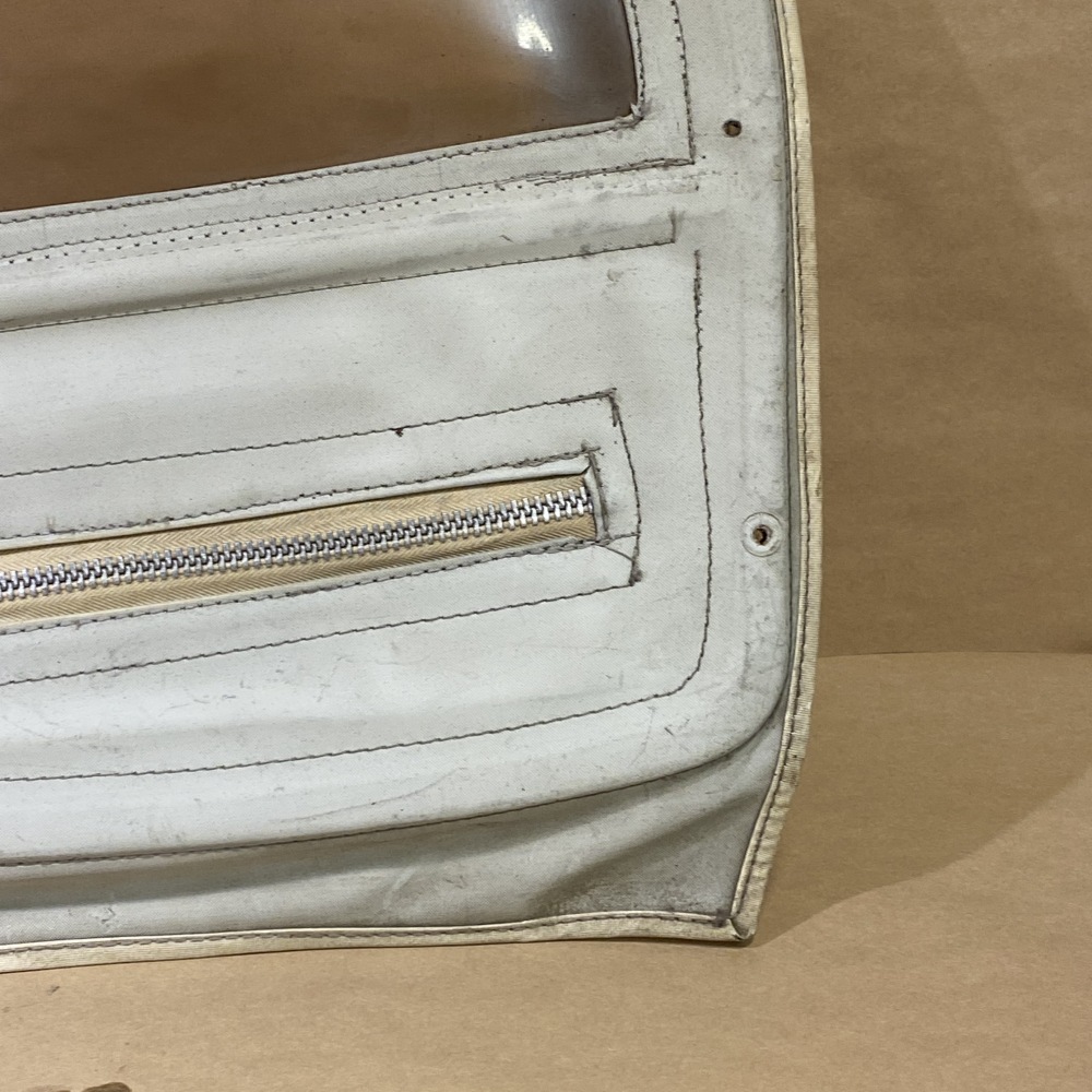Jaguar XK120 XK140 Roadster RH Right Side Side Curtain Window w Zipper ...