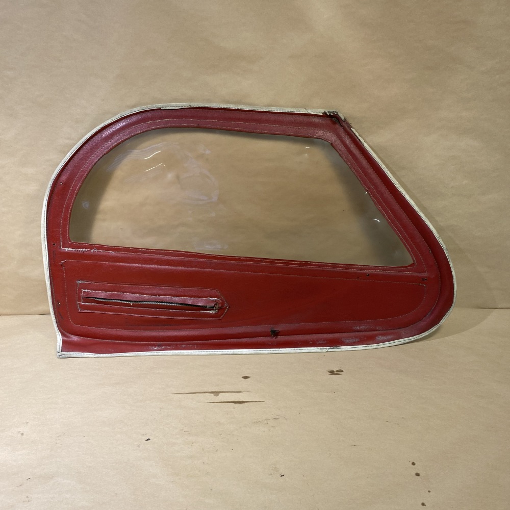 Jaguar XK120 XK140 Roadster RH Right Side Side Curtain Window w Zipper ...