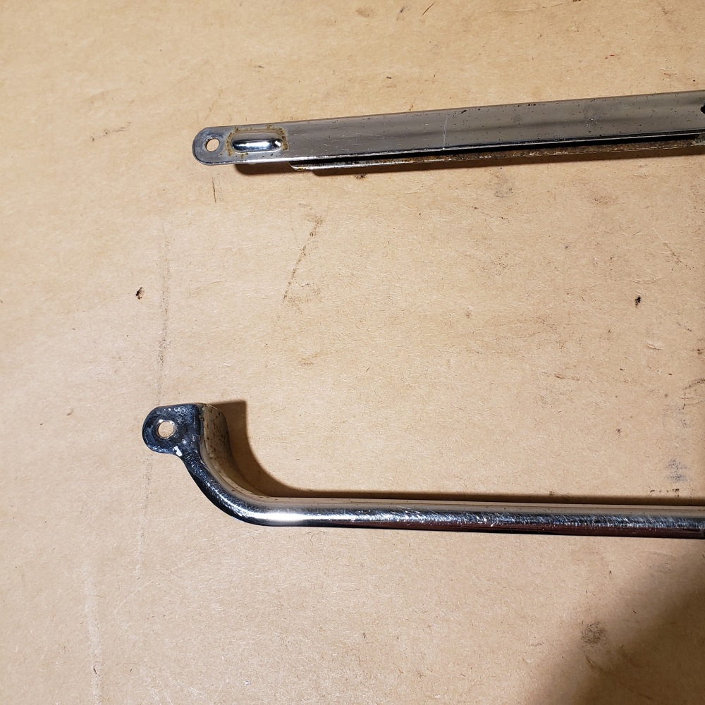 Original Jaguar XKE E-Type S1.5 S2 Door Handle Recess Chrome Pair ...