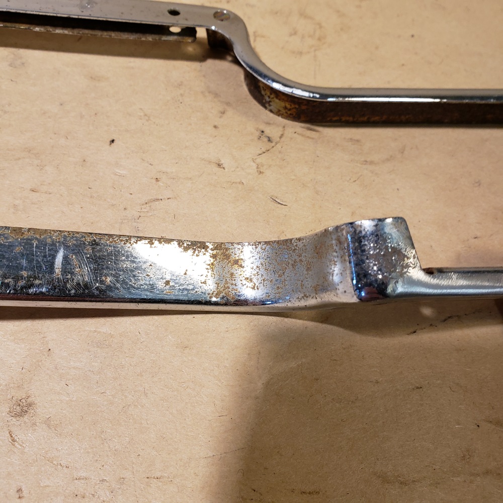 Original Jaguar XKE E-Type S1.5 S2 Door Handle Recess Chrome Pair ...