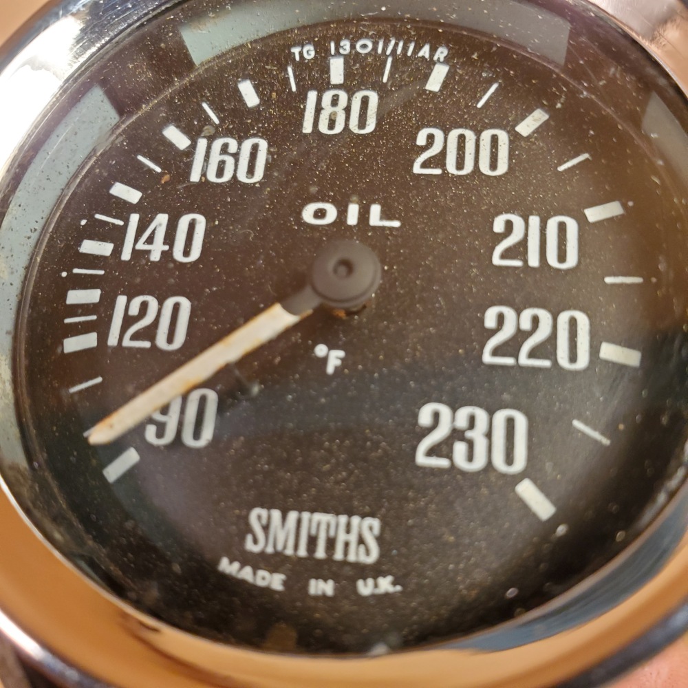 Original Smiths Shelby Cobra Mechanical Oil Temp Gauge Fahrenheit TG ...