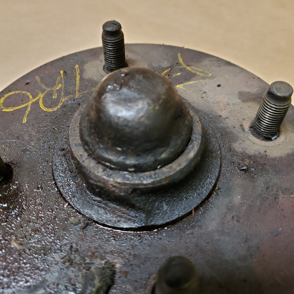 Triumph TR6 TR250 Original Front Suspension 4 Bolt-On Steel Wheel Hub ...