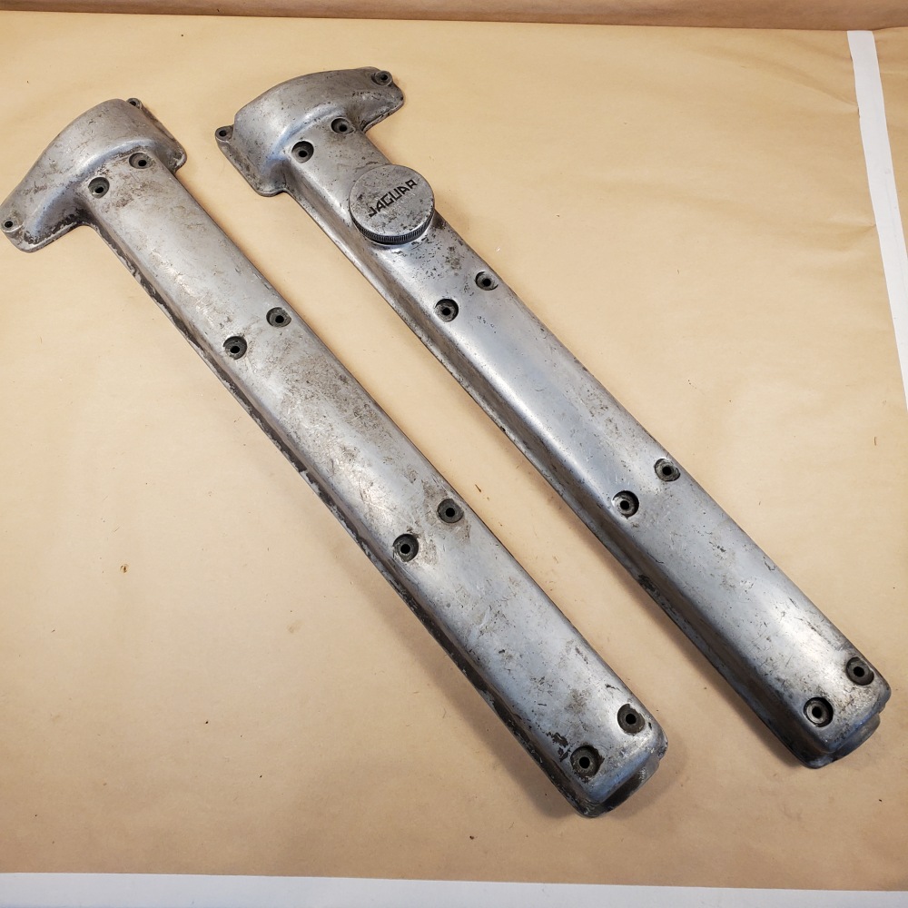 Jaguar XK140 Aluminum Cam Covers Valve Covers Left Right LH RH Pair ...