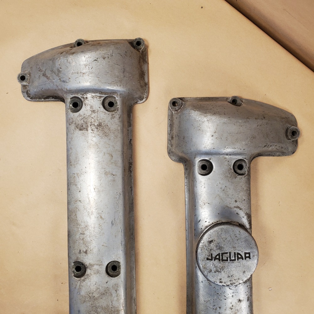 Jaguar XK140 Aluminum Cam Covers Valve Covers Left Right LH RH Pair ...